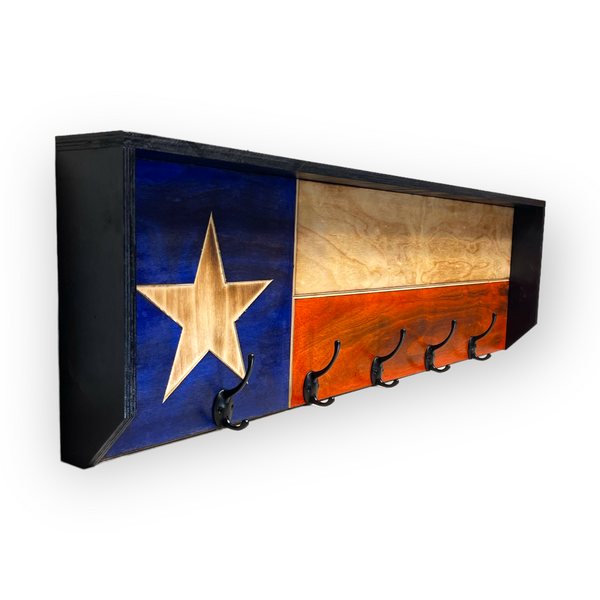 Texas Flag Coat Rack - Gear Rack – Breacher Rustics- Stand For Something